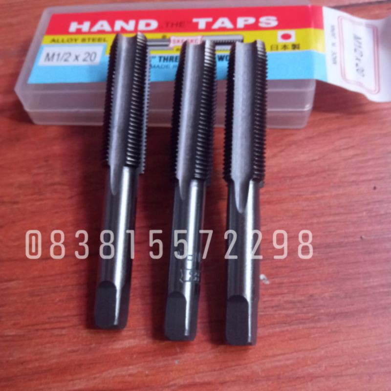 Jual DLN | Hand tap SKC M1/2 x 20 set 3 pcs alloy steel Handtap made in ...
