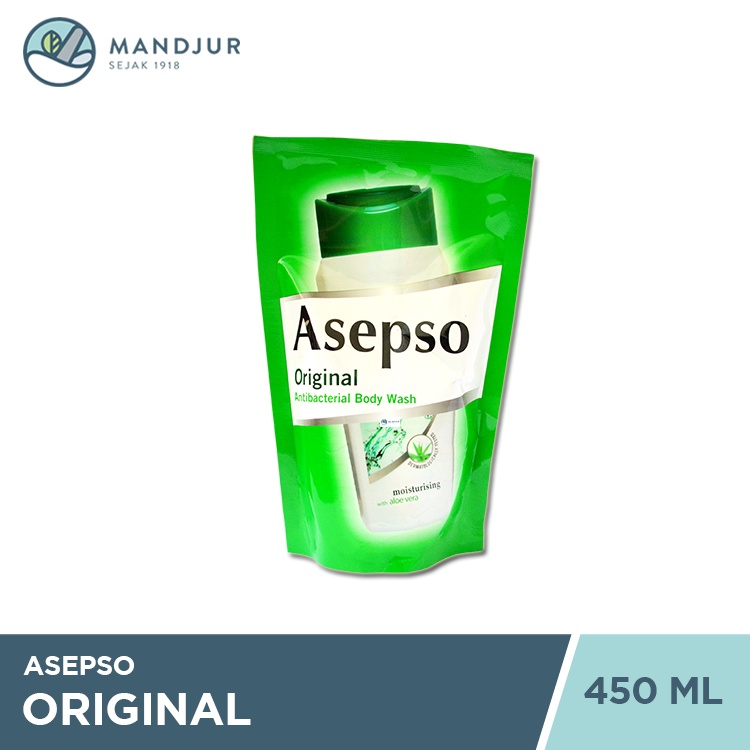 Jual Asepso Body Wash Refill Original 450 ML - Sabun Cair Antibacterial | Shopee Indonesia