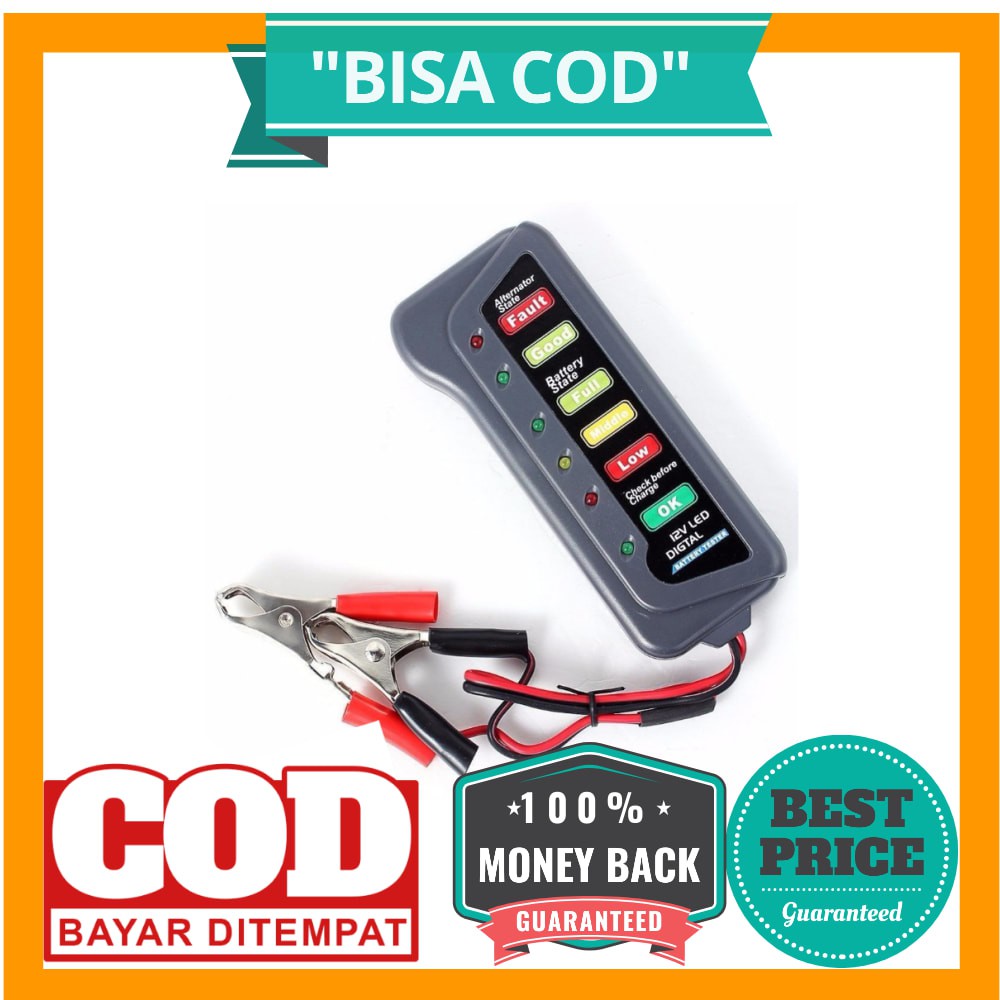 Jual Tester Baterai Digital 12V 6 LED | Shopee Indonesia