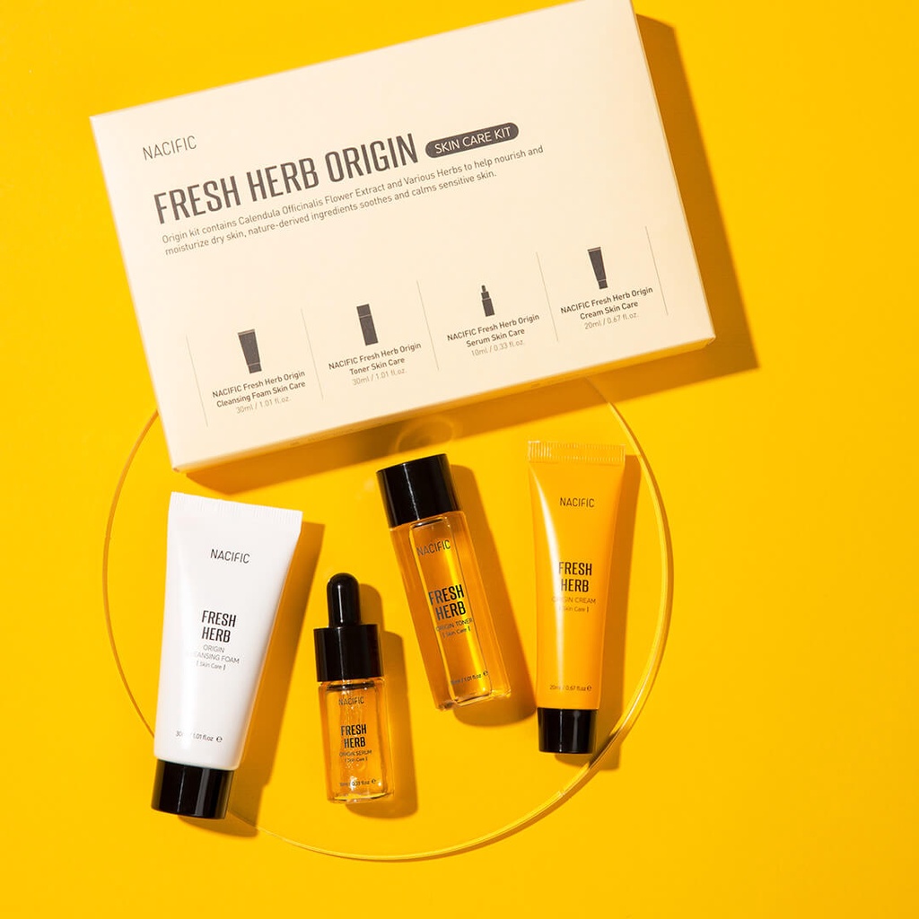 Jual Skincare Set Nacific Fresh Herb Origin KIT Skin Care | Shopee ...