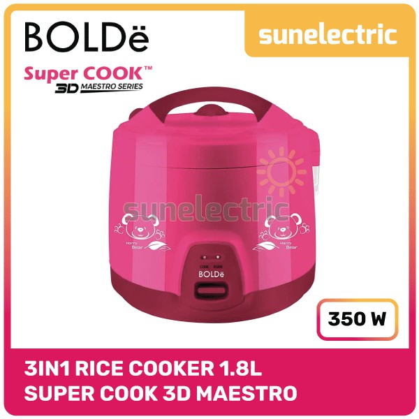 Jual BOLDe Super Cook Maestro Series 1,8 L / Rice Cooker 3in1 Kapasitas ...