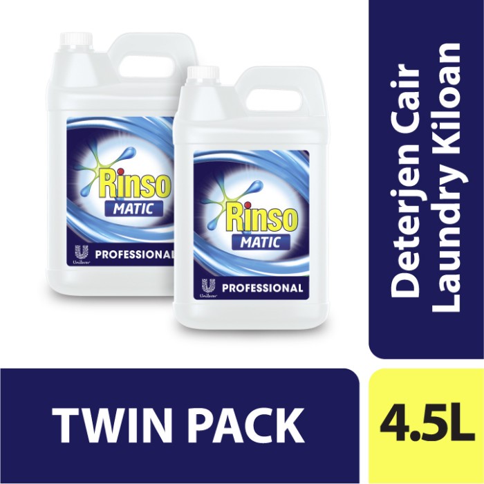 Jual Rinso Matic Professional Deterjen Laundry Kiloan Cair 5 L Jerigen ...