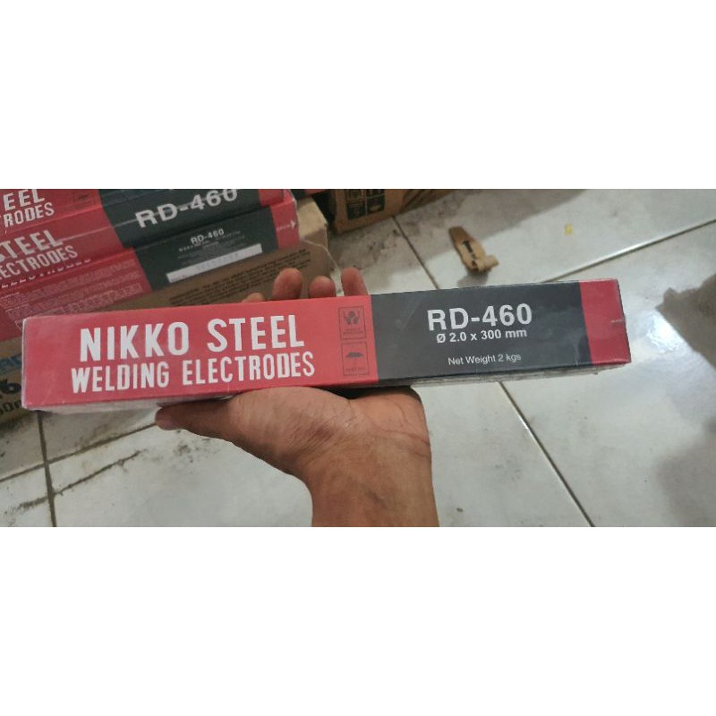 Jual ELEKTRODA PAKAN LAS LISTRIK KAWAT NIKKO STEEL WELDING RD 460 2.0mm ...