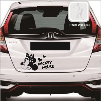 Jual CUTTING STICKER MOBIL MICKEY MOUSE STIKER KACA BODY PINTU BUMPER ...