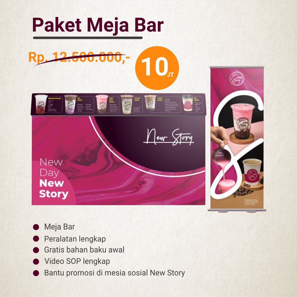 Jual New Story - Paket Meja Bar | Shopee Indonesia