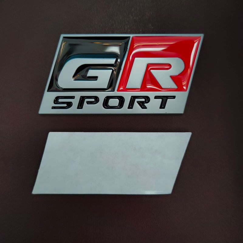 Jual emblem logo gr sport mobil toyota rush,yaris,fortuner,agya, veloz ...