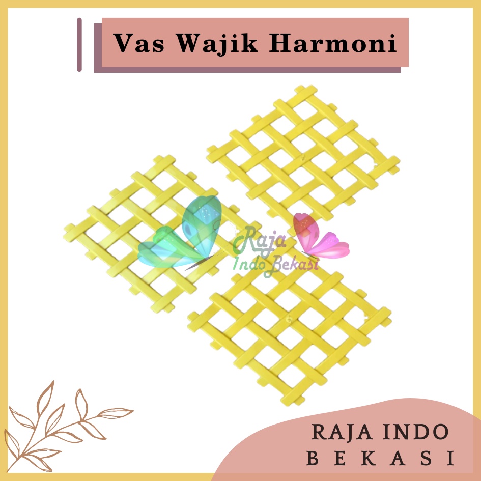 Jual Pagar Wajik Harmoni Warna Putih Coklat Hitam Kuning Ornamen Bunga ...