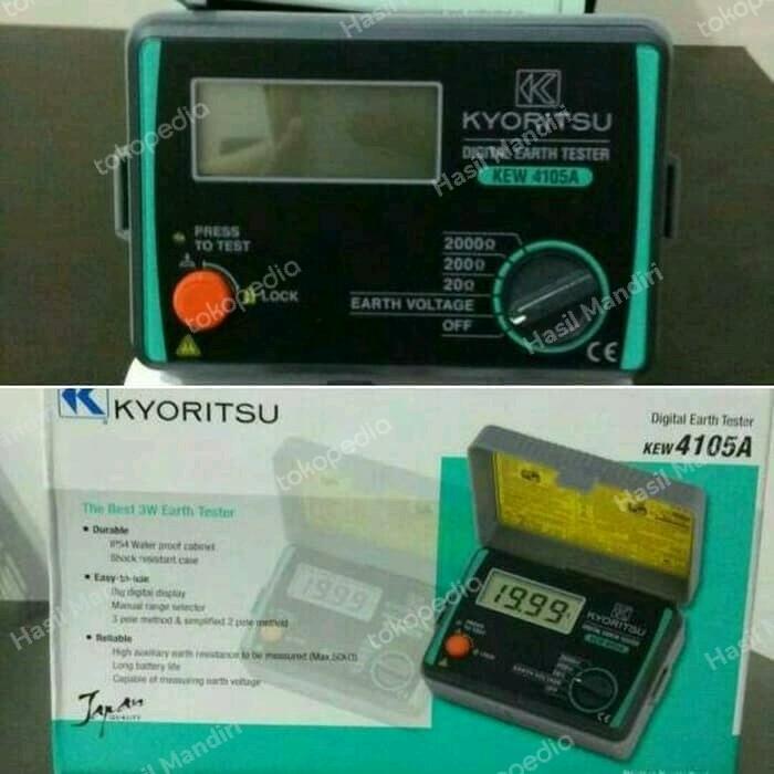 Jual Measuring Kyoritsu 4105A Digital Earth Tester Megger | Shopee ...