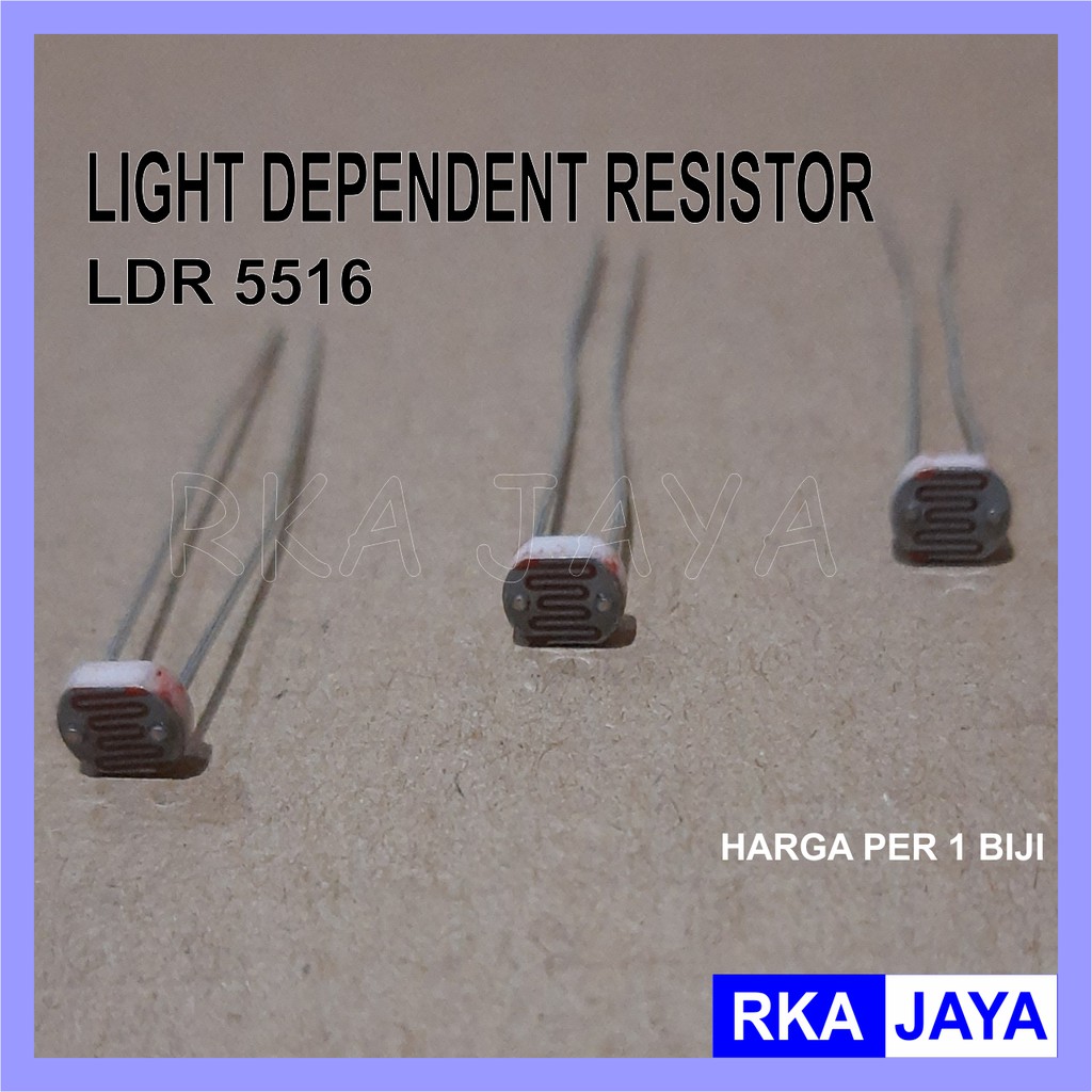 Jual LDR 5516 Light Dependent Resistor GL5516 Sensor Cahaya | Shopee ...
