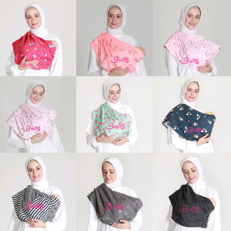 Jual GENDONGAN BAYI BIANS MOTIF gendongan kaos geos gendongan instan | Shopee Indonesia