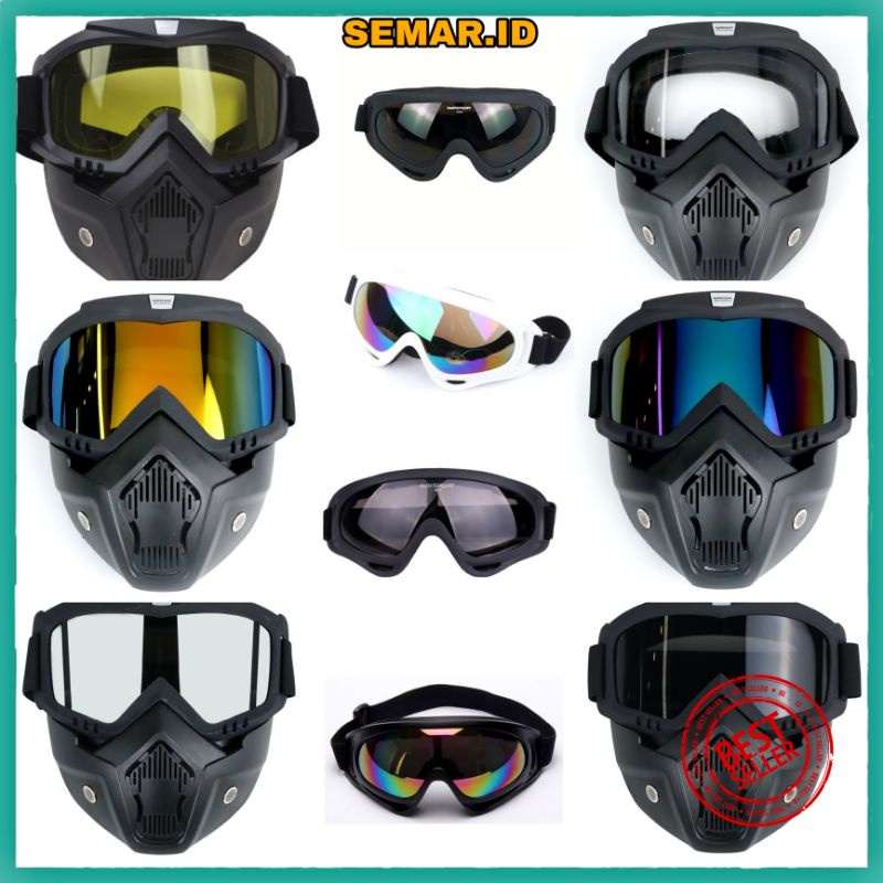 Jual Kacamata Goggles Mask Motor Retro Anti Glare Windproof | Shopee ...