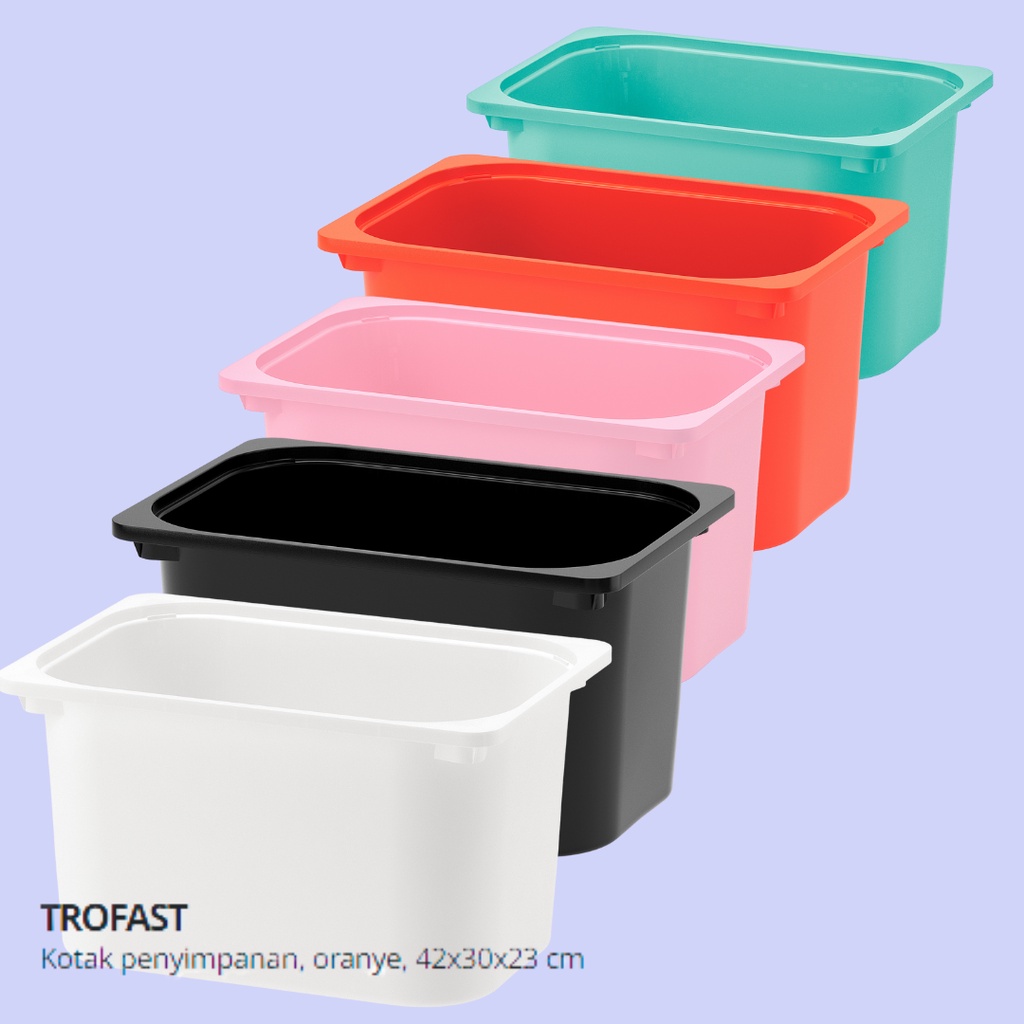 Jual TROFAST Storage box, ukuran 42x30x23 cm | Shopee Indonesia