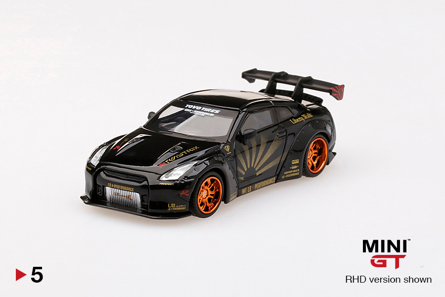 Jual Mini GT 5 LB WORKS Nissan GT-R (R35) Black with Copper Wheel ...