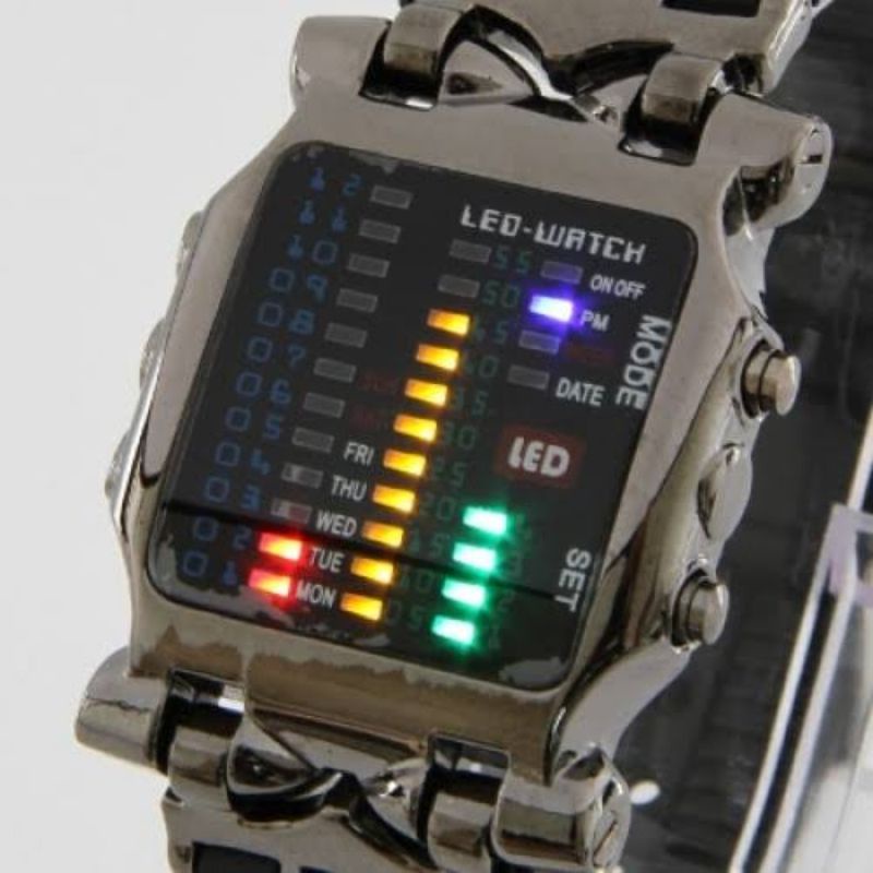 Jual Jam Tangan Binary Led Jam Tangan Iron Jam Tangan Pria Jam Tangan Terlaris | Shopee Indonesia