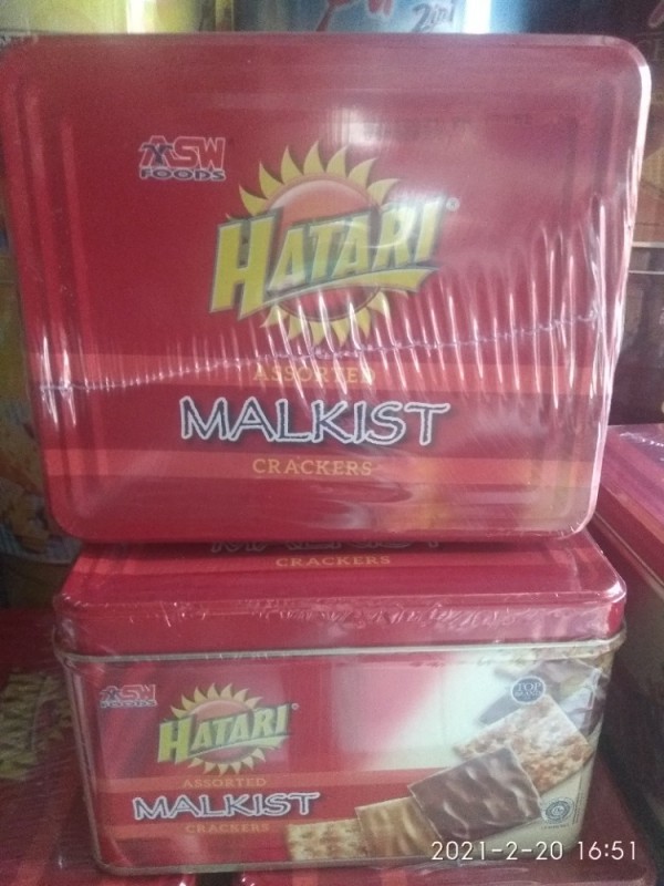 Jual Hatari malkist crackers assorted 300gr kaleng | Shopee Indonesia
