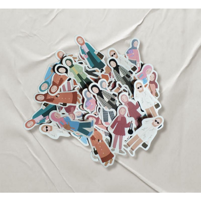 Jual 50pcs | Cute Hijab Sticker aestheticc | Shopee Indonesia