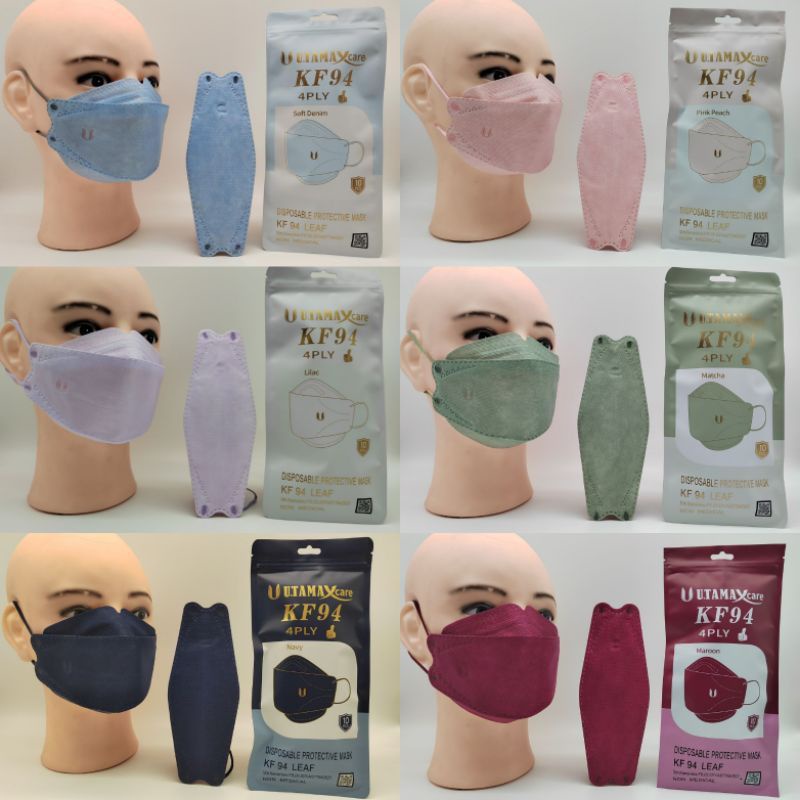 Jual Masker KF94 utama 4 play embosh izin kemenkes/masker Korea belahan ...