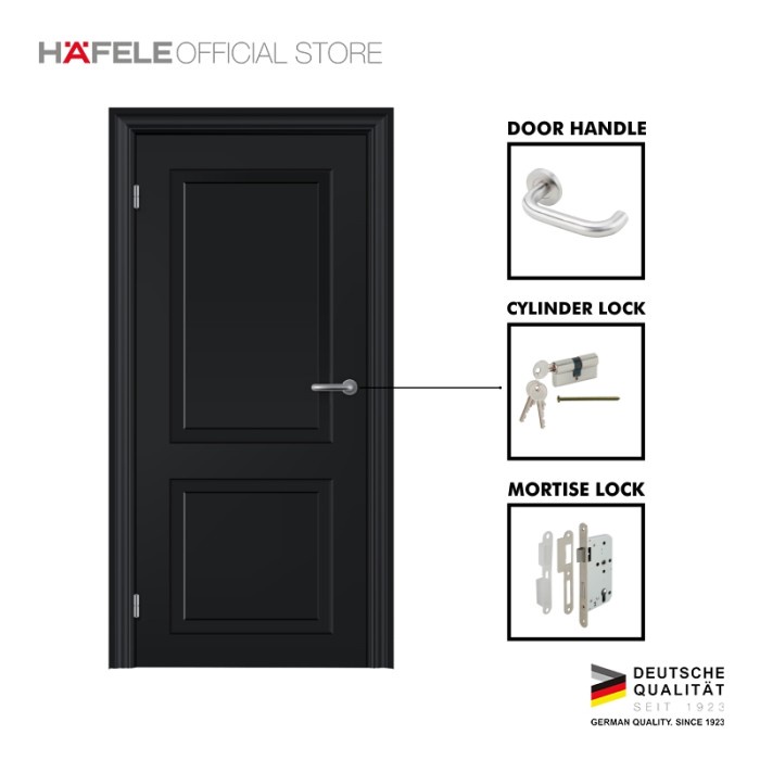 Jual Hafele Handle Pintu Set Special + Mortise + Cylinder Lock | Shopee ...