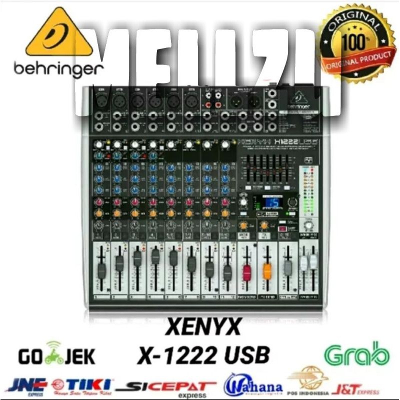 Jual Mixer Behringer XENYX X 1222 USB Original 12 Channel | Shopee ...