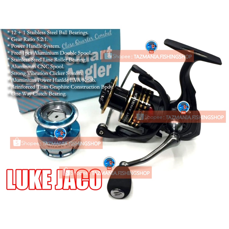 Jual Reel Luke JACO power handle free spool | Shopee Indonesia