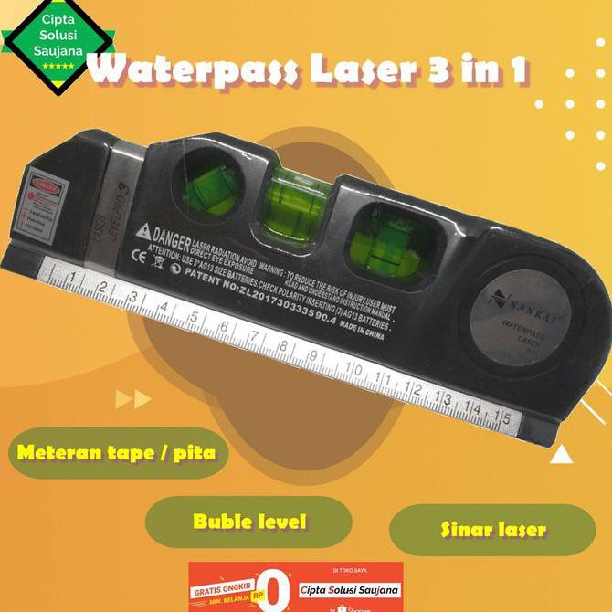 Jual NANKAI WATERPASS LASER 3 IN 1 PENGGARIS METERAN WATERPAS TERLARIS ...