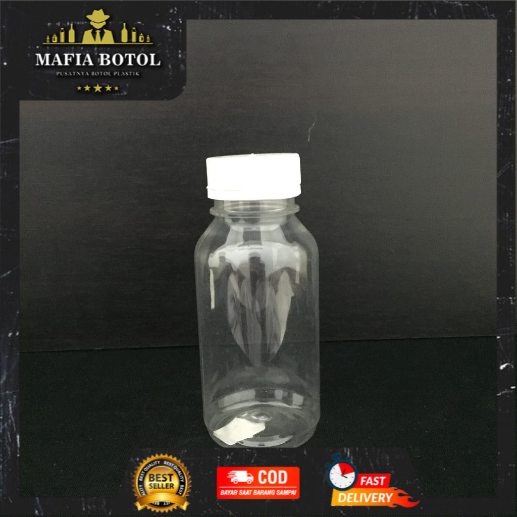 Jual Botol plastik kapsul 200 ml garlic tablet kapsul nat bening bulat ...