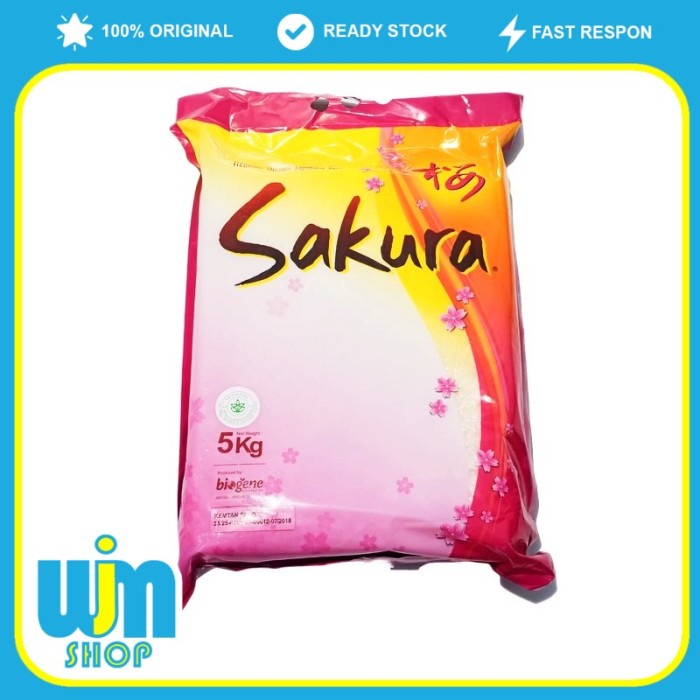Jual Sakura Rice 5kg Beras Sushi Jepang Pulem Premium Quality | Shopee ...