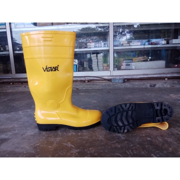 Jual Sepatu Boot Kuning Karet Safety Rubber Boots Yellow VISTAR bagian ...