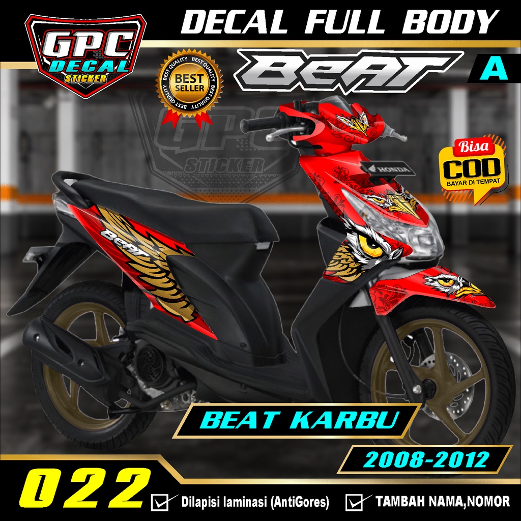 Jual Decal Sticker Variasi Fullbody Honda Beat Karbu Lama Tahun 208 ...
