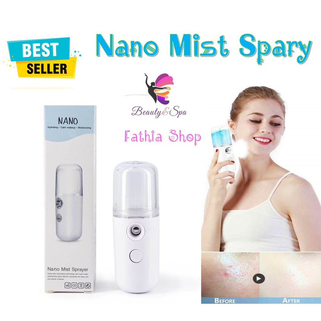 Jual NANO SPRAY WAJAH BOTOL PORTABLE UNTUK KULIT KERING, JERAWAT, KOMEDO, USB SPRAYER PELEMBAB ...