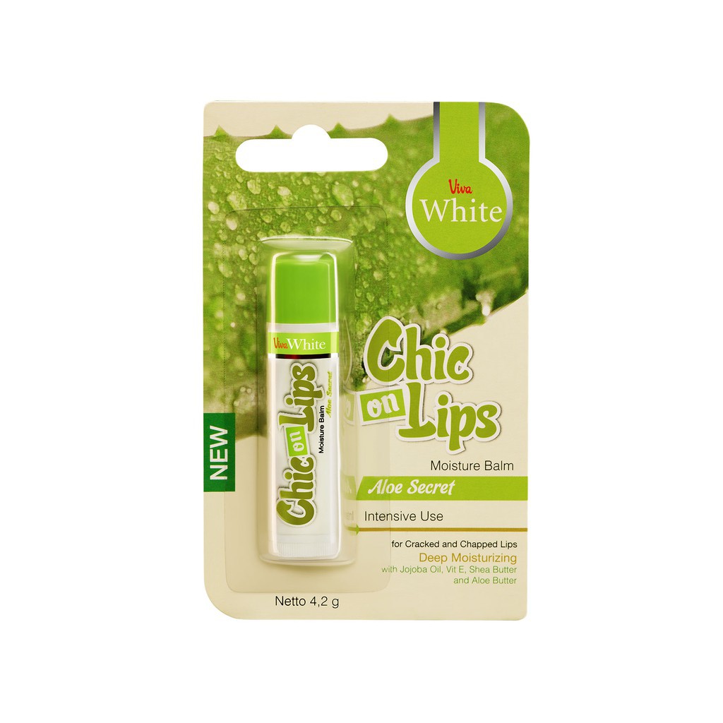 Jual Viva White Moisture Balm Chic On Lips For Intensive Aloe Secret ...