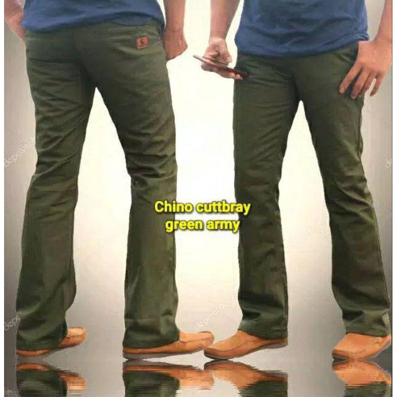 Jual Celana Cino Pria Cutbray Panjang Bahan Katun Twill Size 27-38 ...