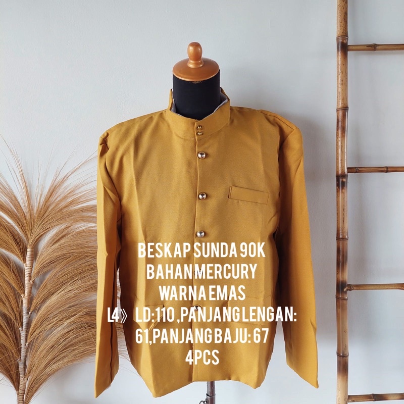 Jual beskap sunda bordir emas | Shopee Indonesia