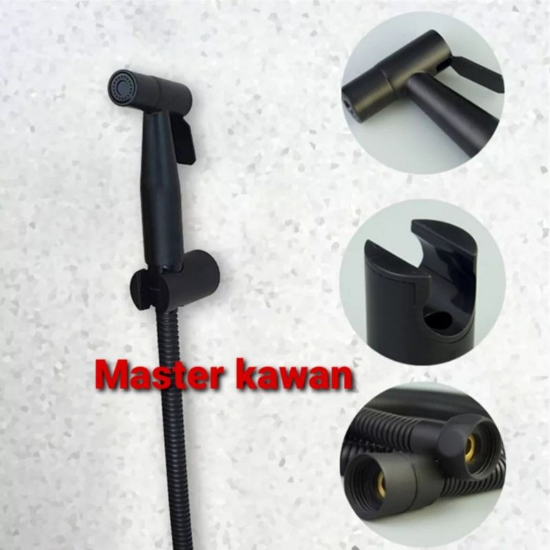 Jual Jet Shower Stainless Full Stainless SUS 304 HITAM /Toilet Shower ...