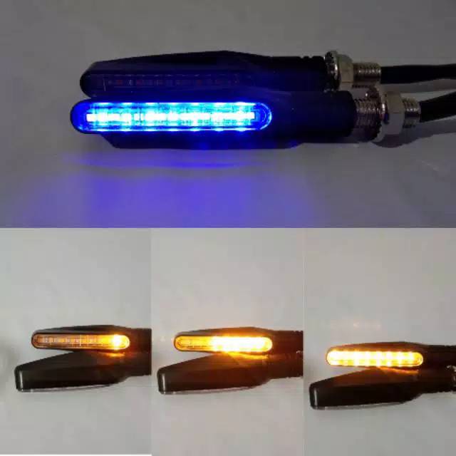 Jual LAMPU SEN LED RUNING 2 WARNA VARIASI UNIVERSAL | Shopee Indonesia