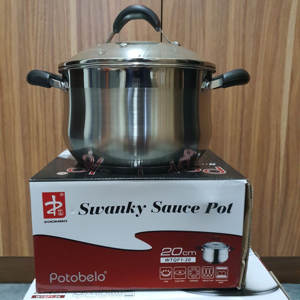 Jual Panci Swanky Sauce Pot 20 cm - WTQF120 POTOBELO by Zoombo | Shopee ...