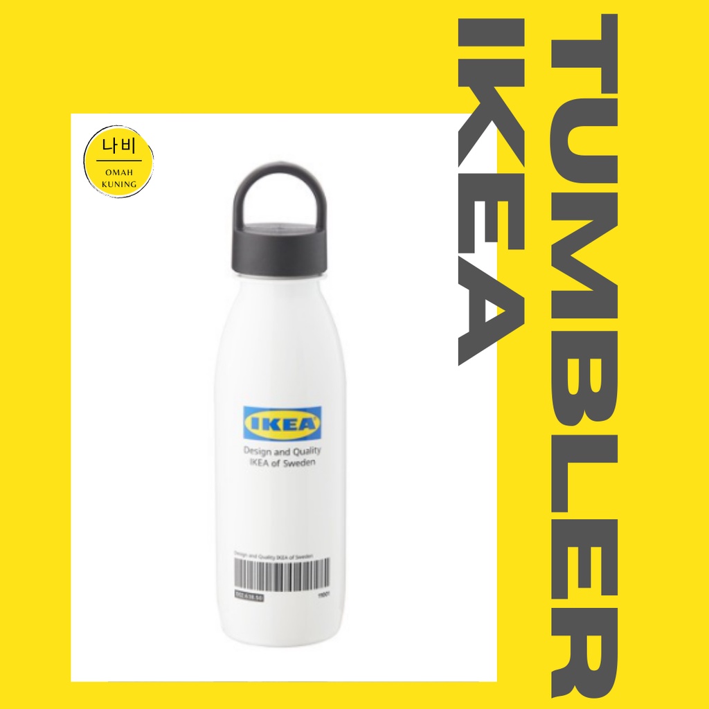 Jual TUMBLER IKEA WARNA PUTIH / BOTOL MINUM IKEA ORIGINAL EFTERTRADA ...