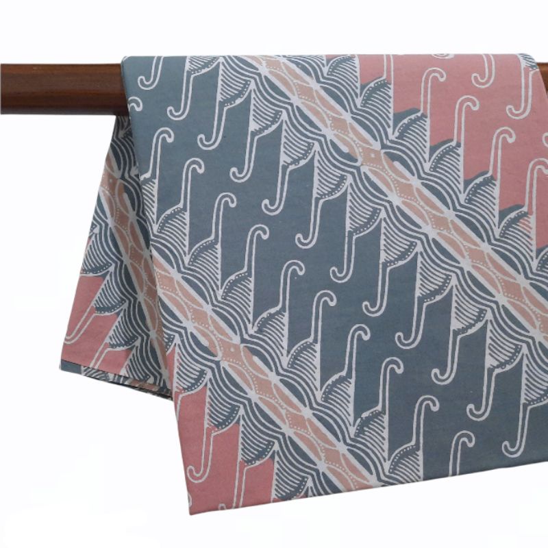 Jual kain batik cap katun 3warna coksu, salem, hijau motif liris kembar ...