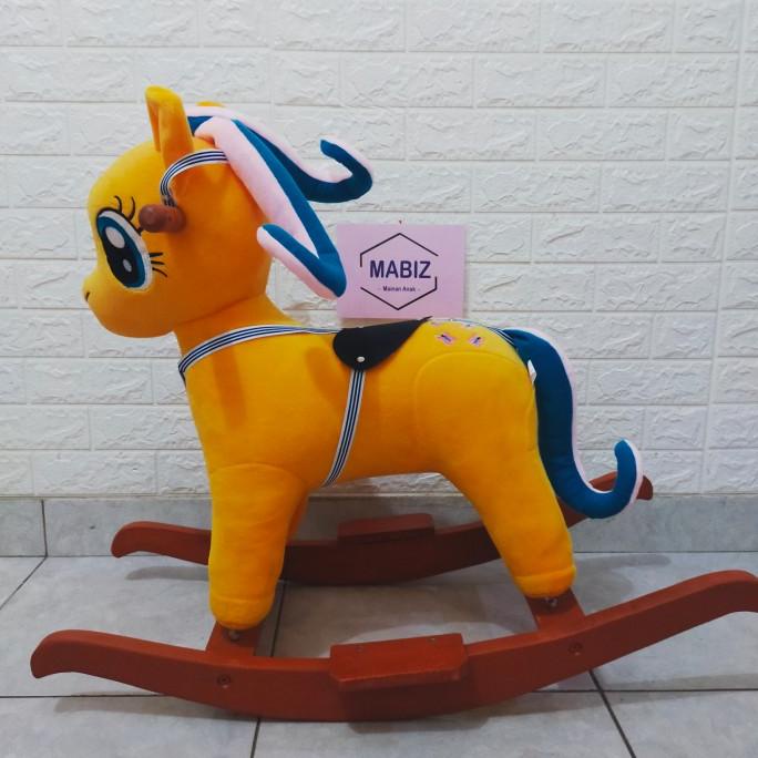 Jual mainan kuda kudaan rocking kuda pony pakai pijakan kaki | Shopee ...