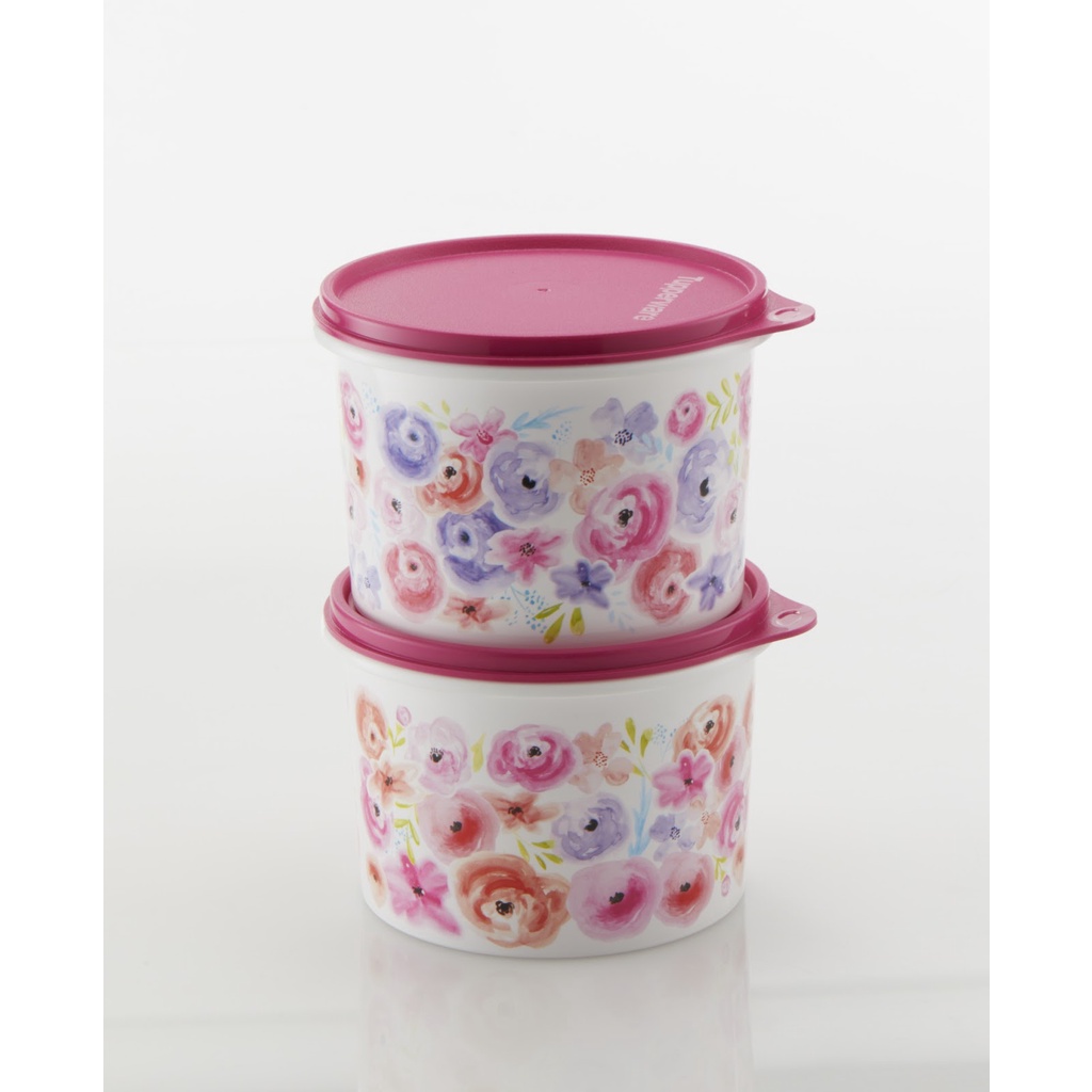 Jual 1PC - Toples Pretty Flower Canister Tupperware | Shopee Indonesia