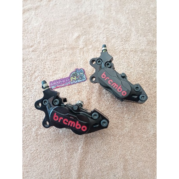 Jual Kaliper Brembo 4P Black Kiri Original Thailand CNC | Shopee Indonesia