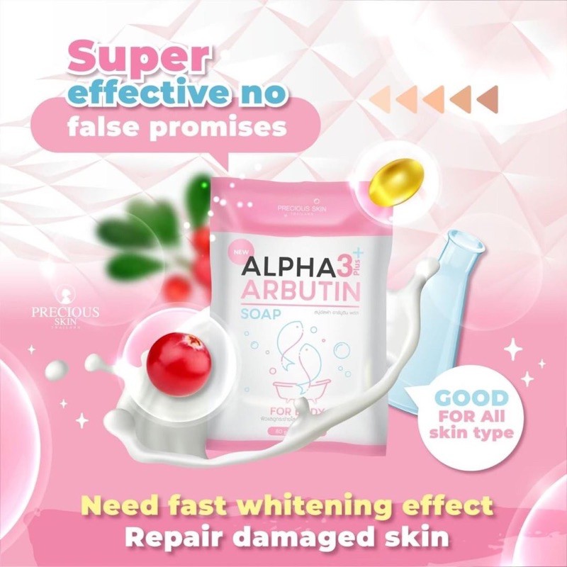 Jual Precious Skin Alpha Arbutin 3 Plus Collagen Whitening Soap | Shopee Indonesia