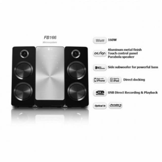 Jual LG Mini Hifi Compo FB166 Dvd Usb Suara Gelegar Design menawan ...