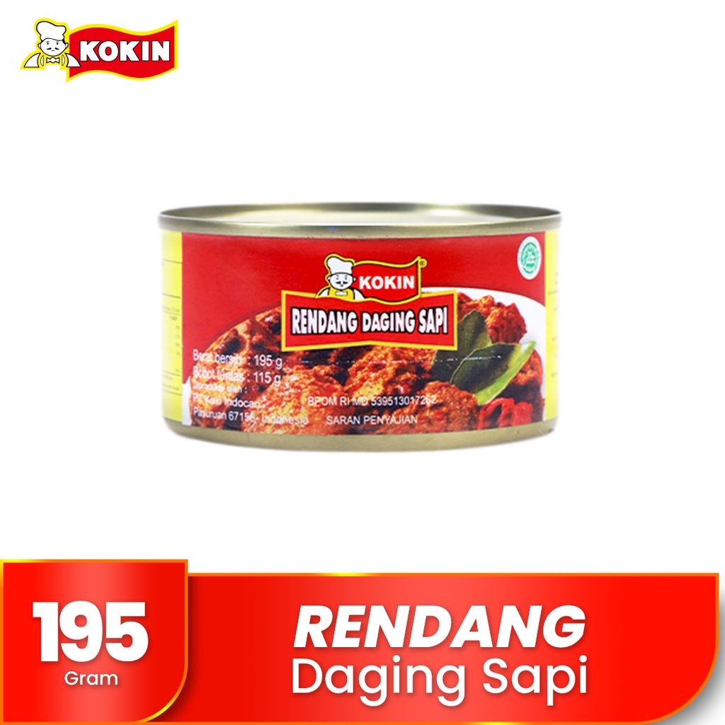 Jual Rendang Daging Sapi Makanan kaleng Instan Siap Saji Halal 195gr ...