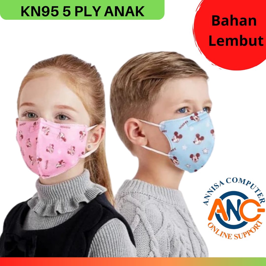 Jual Masker KN95 Bayi dan Anak / Masker Kualitas Medis N95 motif / 5fly ...