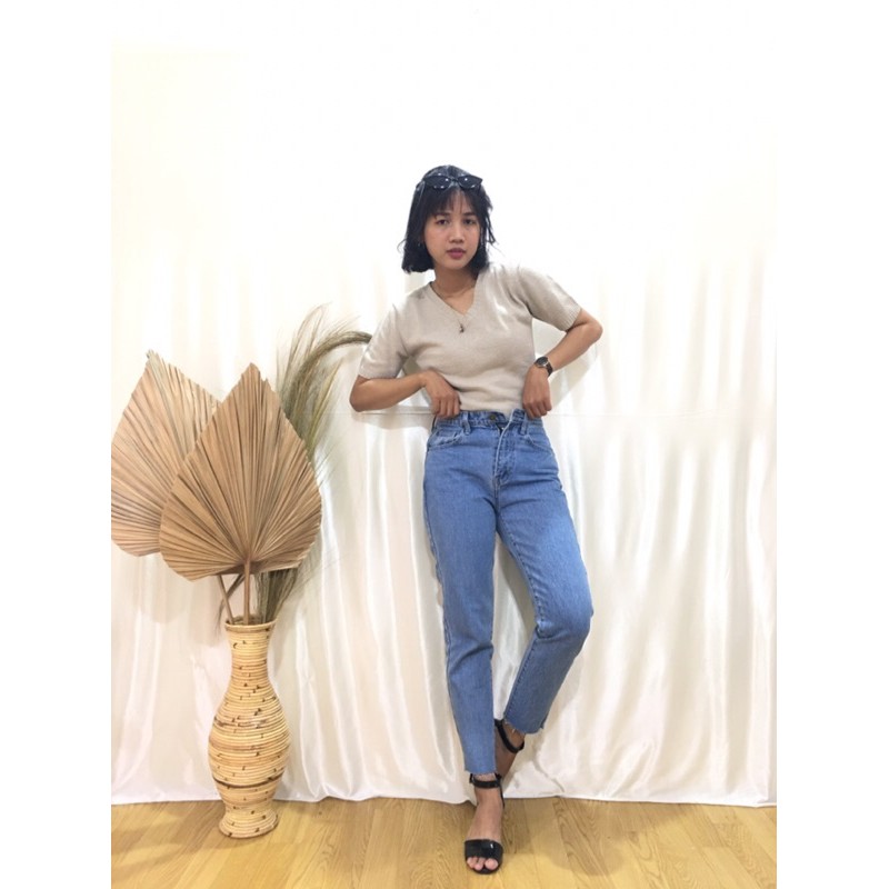 Jual Boyfriend Cut Jeans (Cky) | Shopee Indonesia