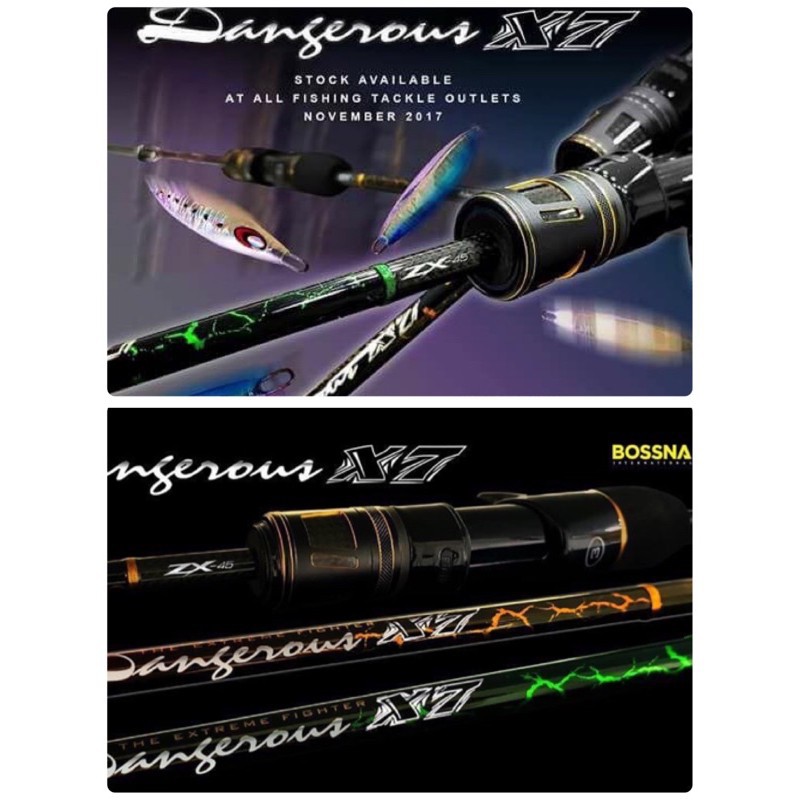 Jual Rod Jig Bossna Dangerous X7 63'3 & 63'4 | Shopee Indonesia