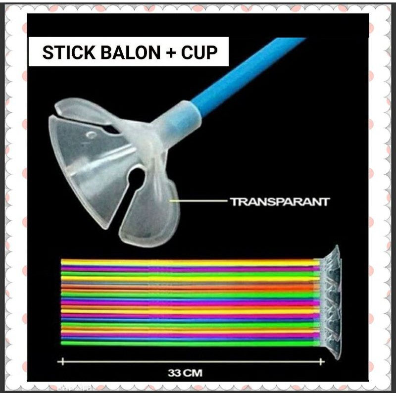 Jual Stik Balon Cup Stick Balon Kecil Bogor | Shopee Indonesia