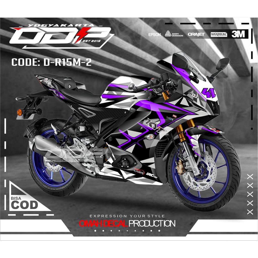 Jual DECAL STIKER R15M V4 V1 V2 V3 V4 DECAL MOTOR R15M YAMAHA DECAL ...
