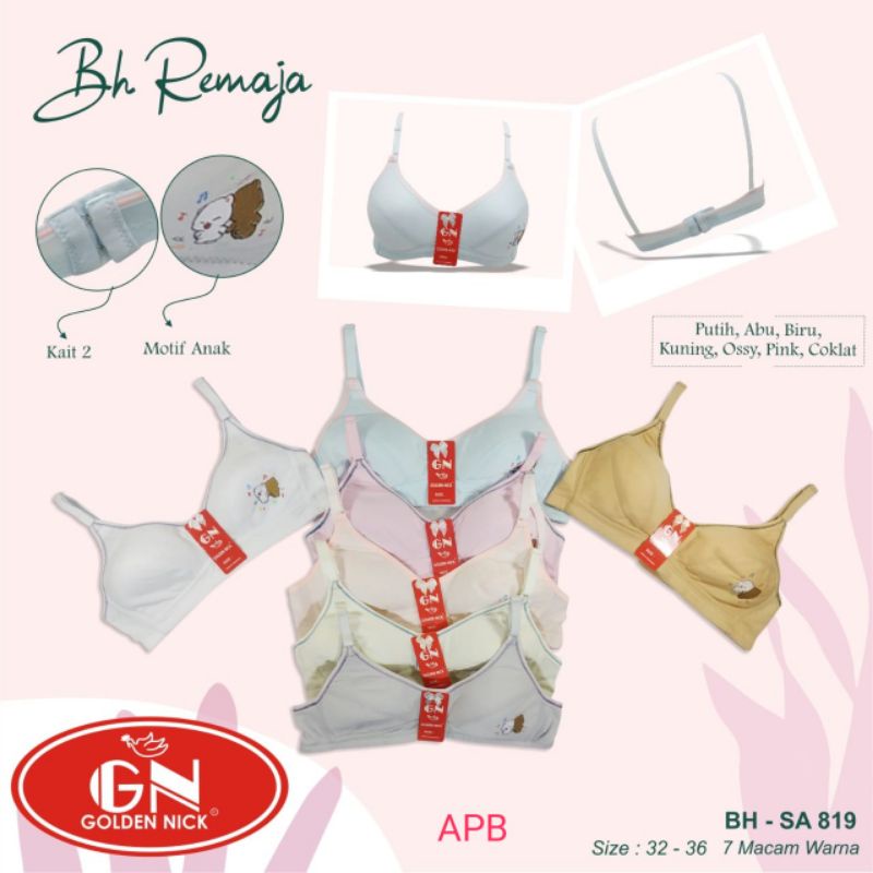 Jual BH REMAJA Busa tipis tanpa kawat Golden Nick | Shopee Indonesia